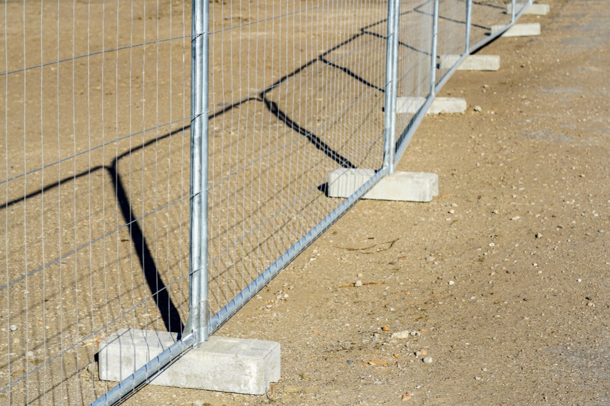 Temporary Chain Link Fencing For Construction Site Security